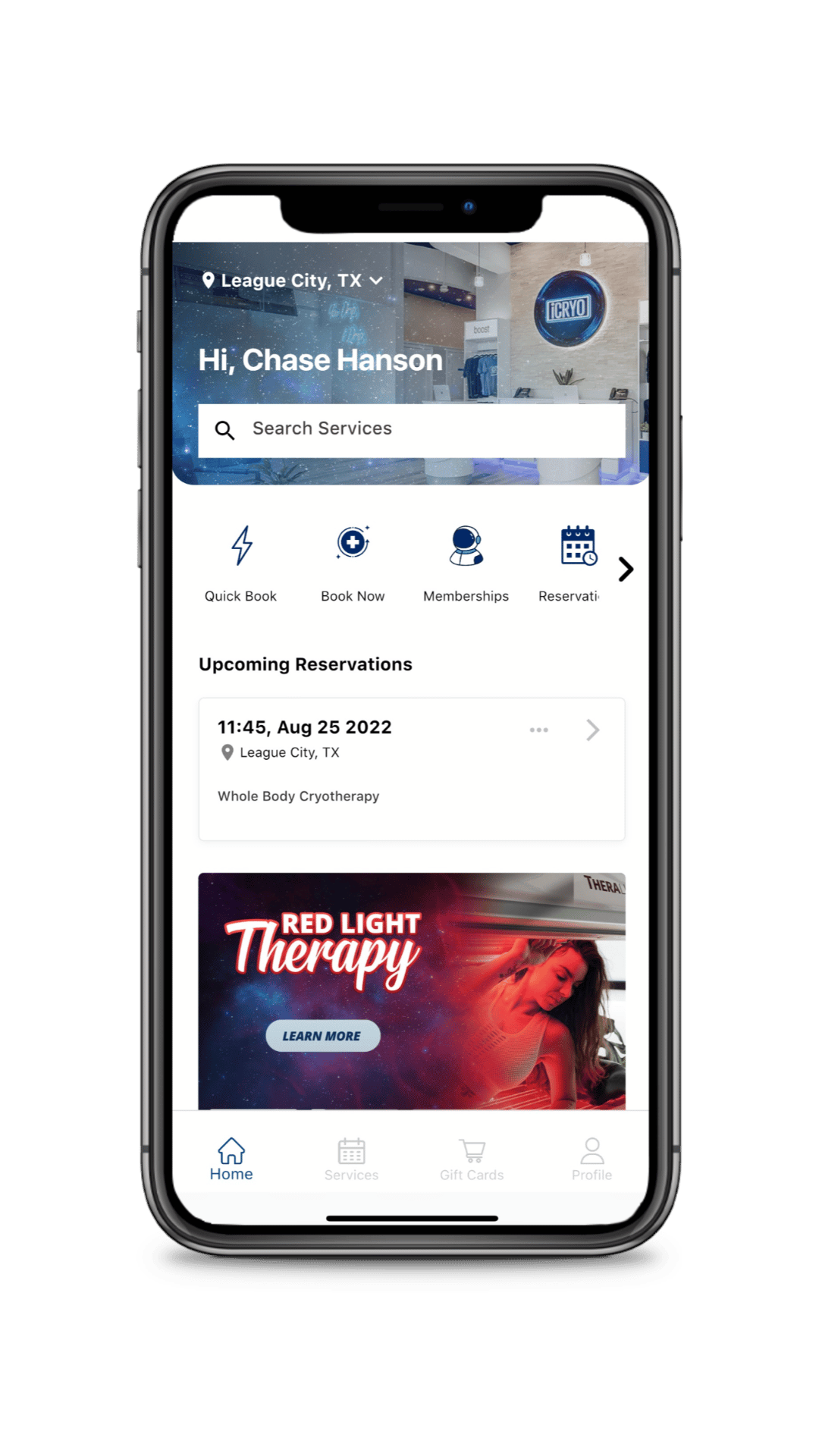 iCRYO App | Easy Booking & Rescheduling | Mobile
